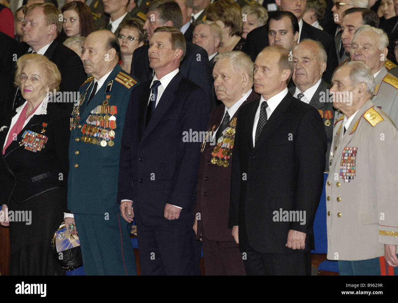 Russian President Vladimir Putin second right and Russian Defense ...
