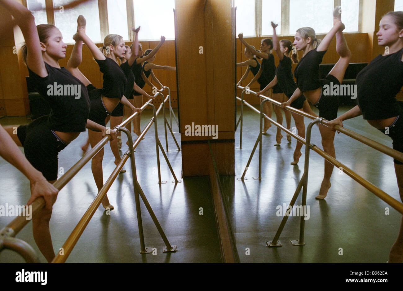 Russia s modern gymnastics Olympic team drills command exercise Stock ...