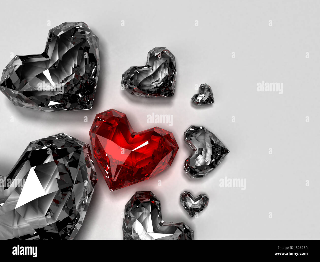 diamonds and ruby Stock Photo - Alamy