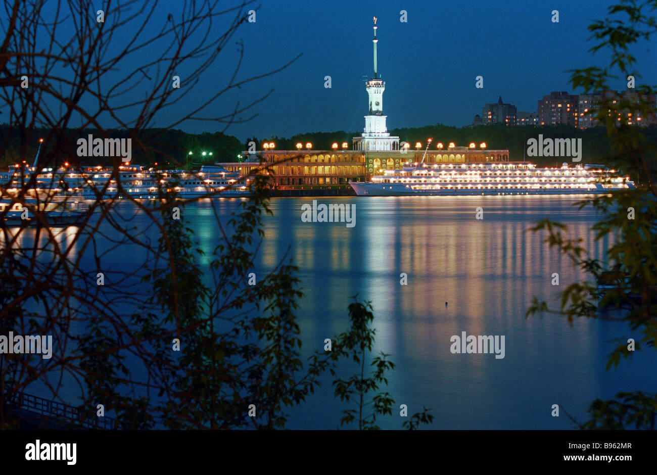 North river terminal Moscow Stock Photo - Alamy