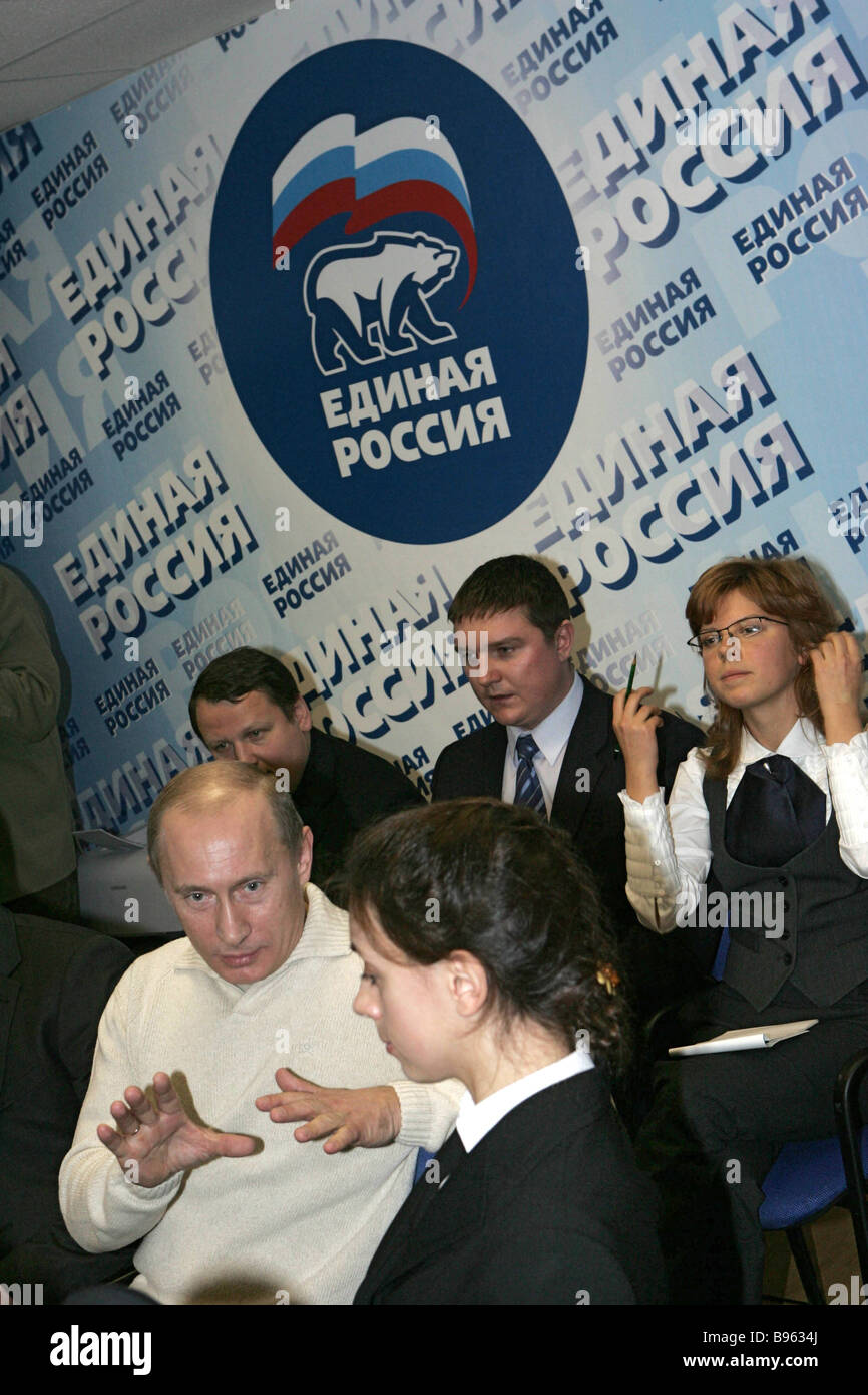 Russian President Vladimir Putin left meeting with the winners of the ...