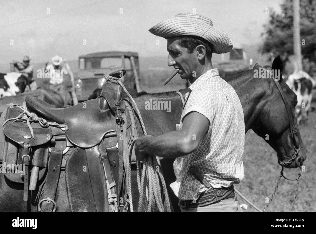 A Cuban vaquero or cowboy Stock Photo - Alamy