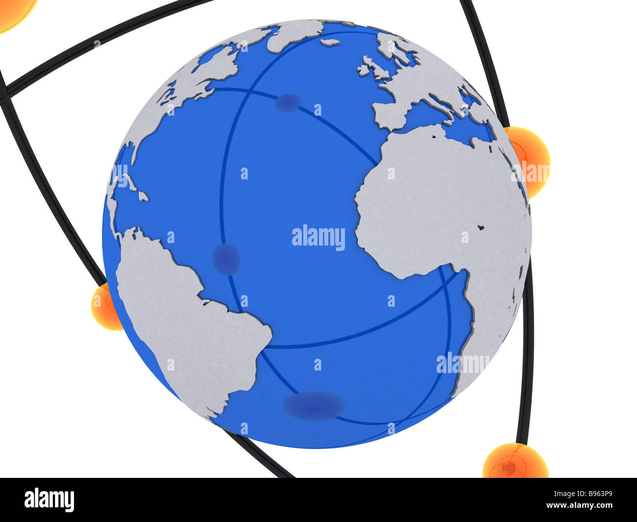 Blue globe hi-res stock photography and images - Alamy