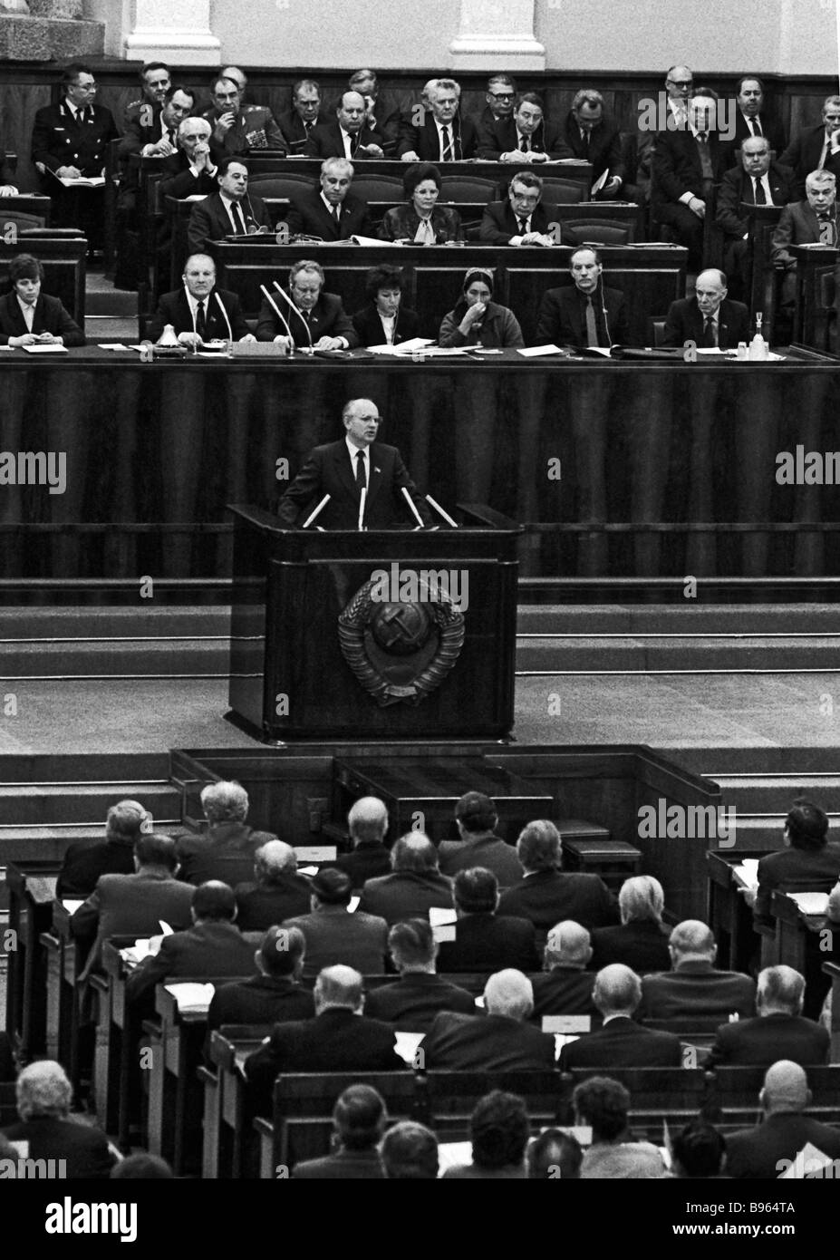 Mikhail Gorbachev, General Secretary of the CPSU Central Committee and ...