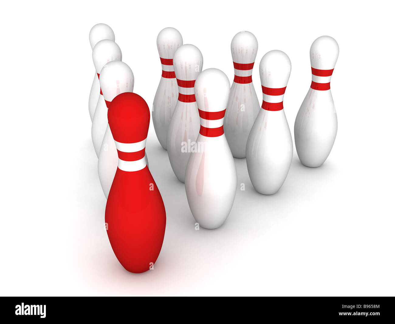 Bowling pins and ball hi-res stock photography and images - Alamy