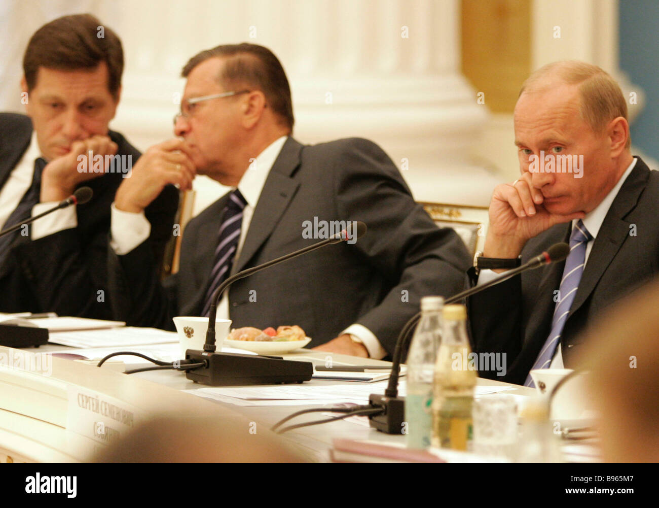 From left to right Deputy Prime Minister Alexander Zhukov Prime ...