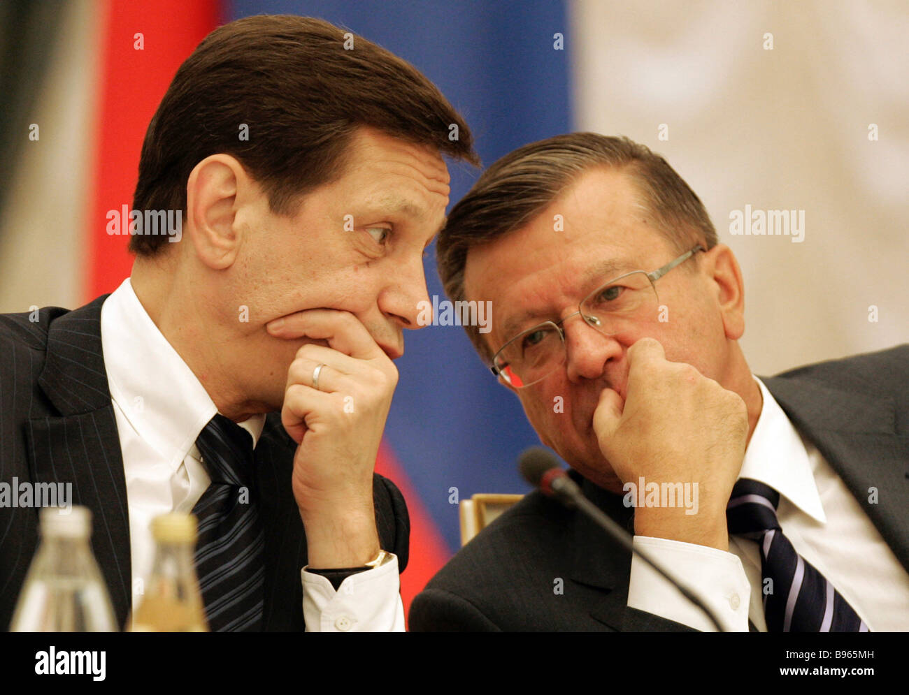 From left to right Deputy Prime Minister Alexander Zhukov and Prime ...