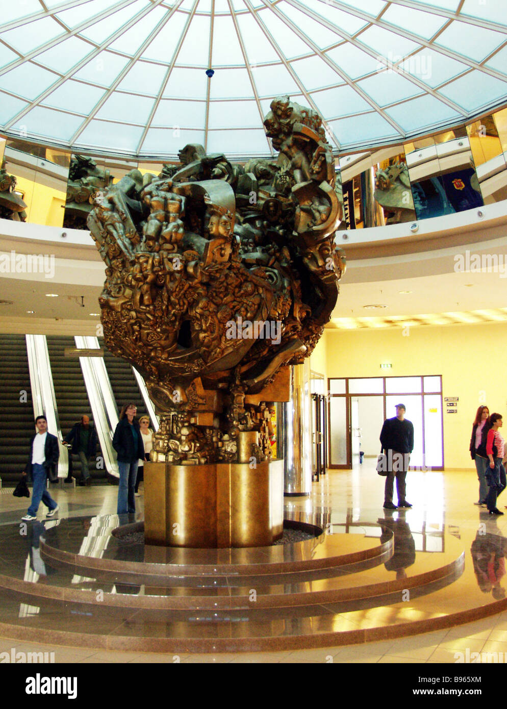 The sculpture Tree of Life by Ernst Neizvestny inside the bridge ...