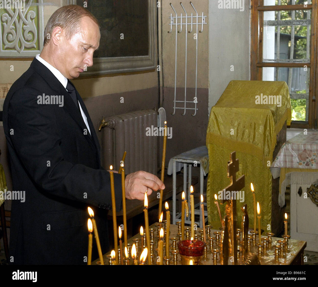 President Vladimir Putin of Russia attends funeral service for Beslan ...
