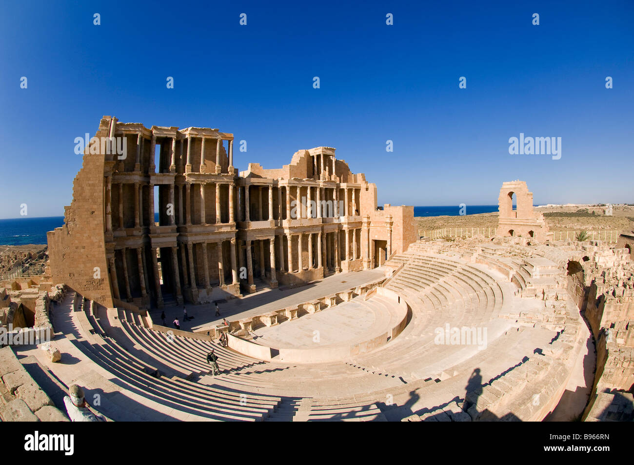 Libya, Tripolitania, Al Nuqat, Roman site of Sabratha, classified as World Heritage by UNESCO ...
