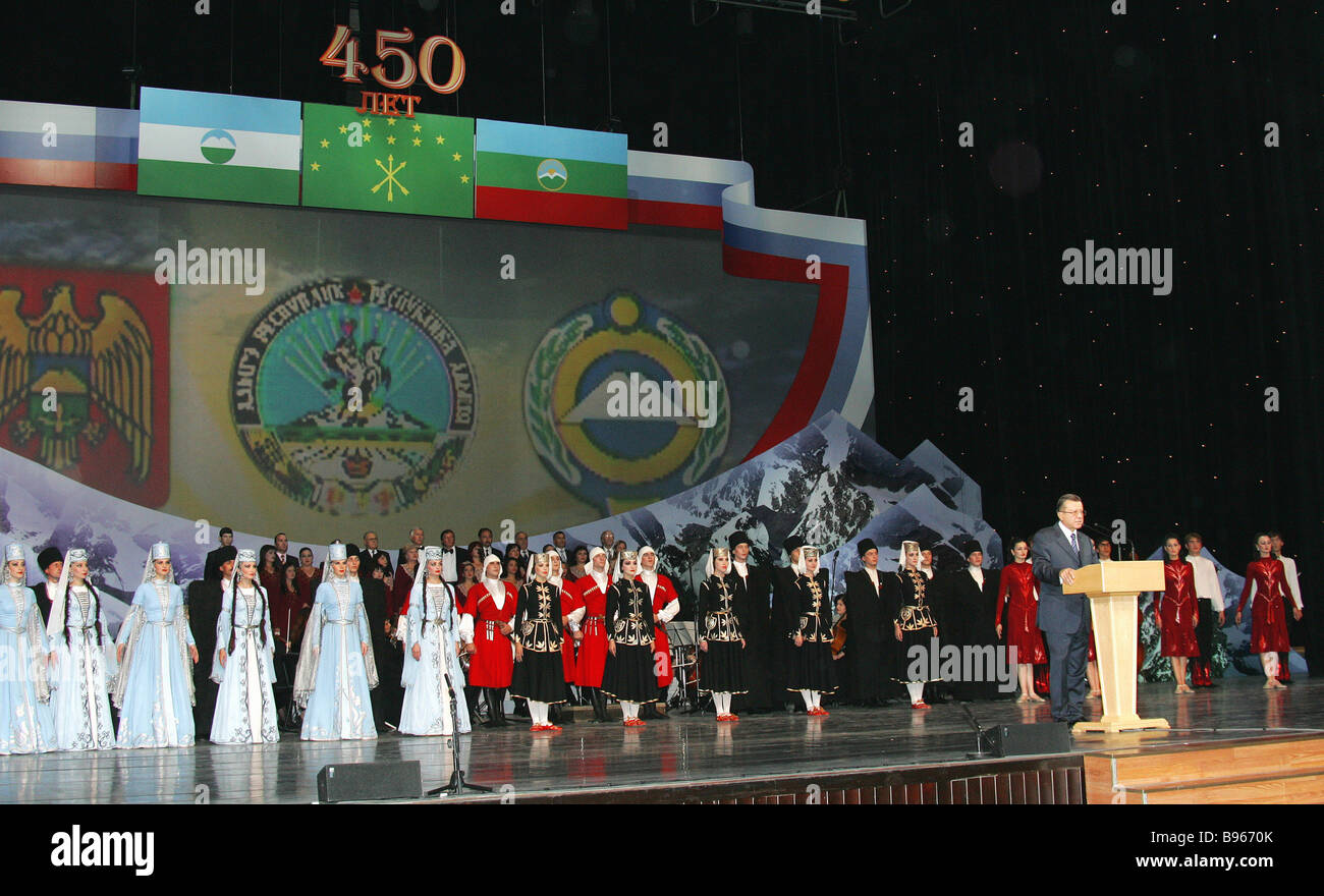 Three North Caucasian principalities Adygea Kabarda Balkaria and ...