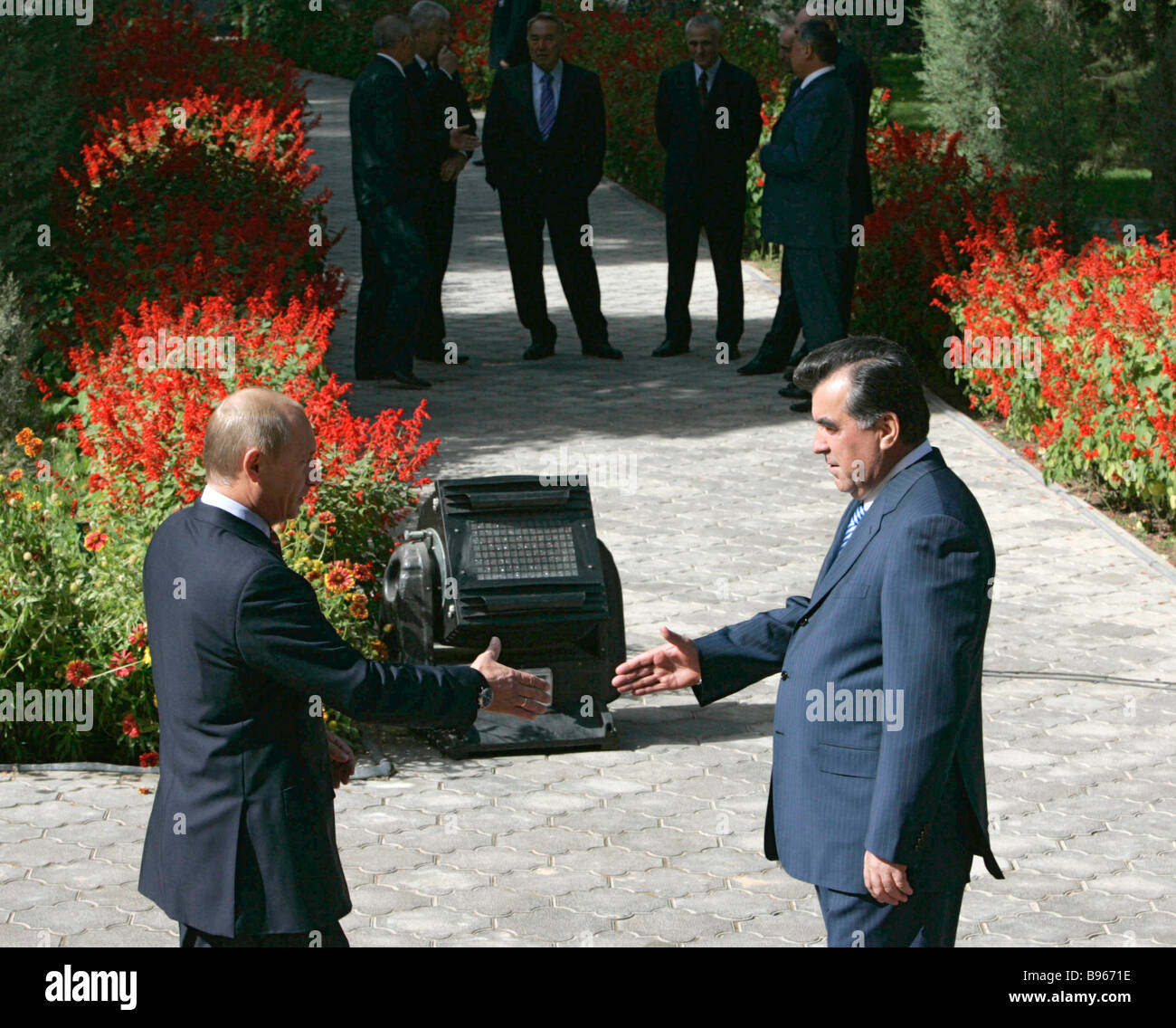 6 October 2007 Presidents of Russia and Tajikistan Vladimir Putin and ...
