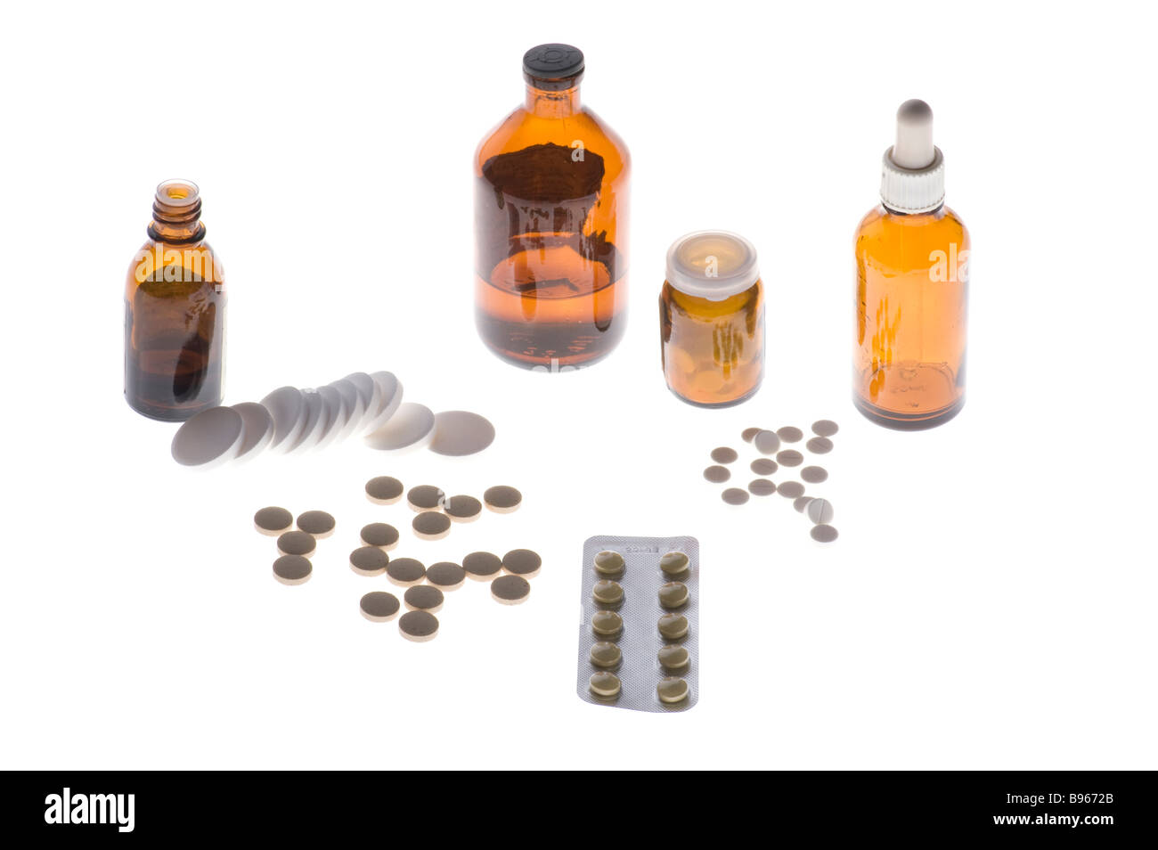 object on white Medical bottle close up Stock Photo - Alamy