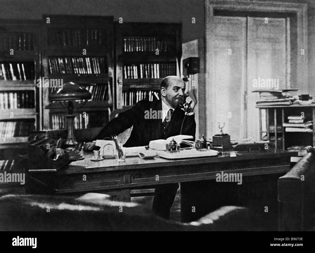 Boris Shchukin as Vladimir Lenin in the the film "Vladimir Lenin in ...