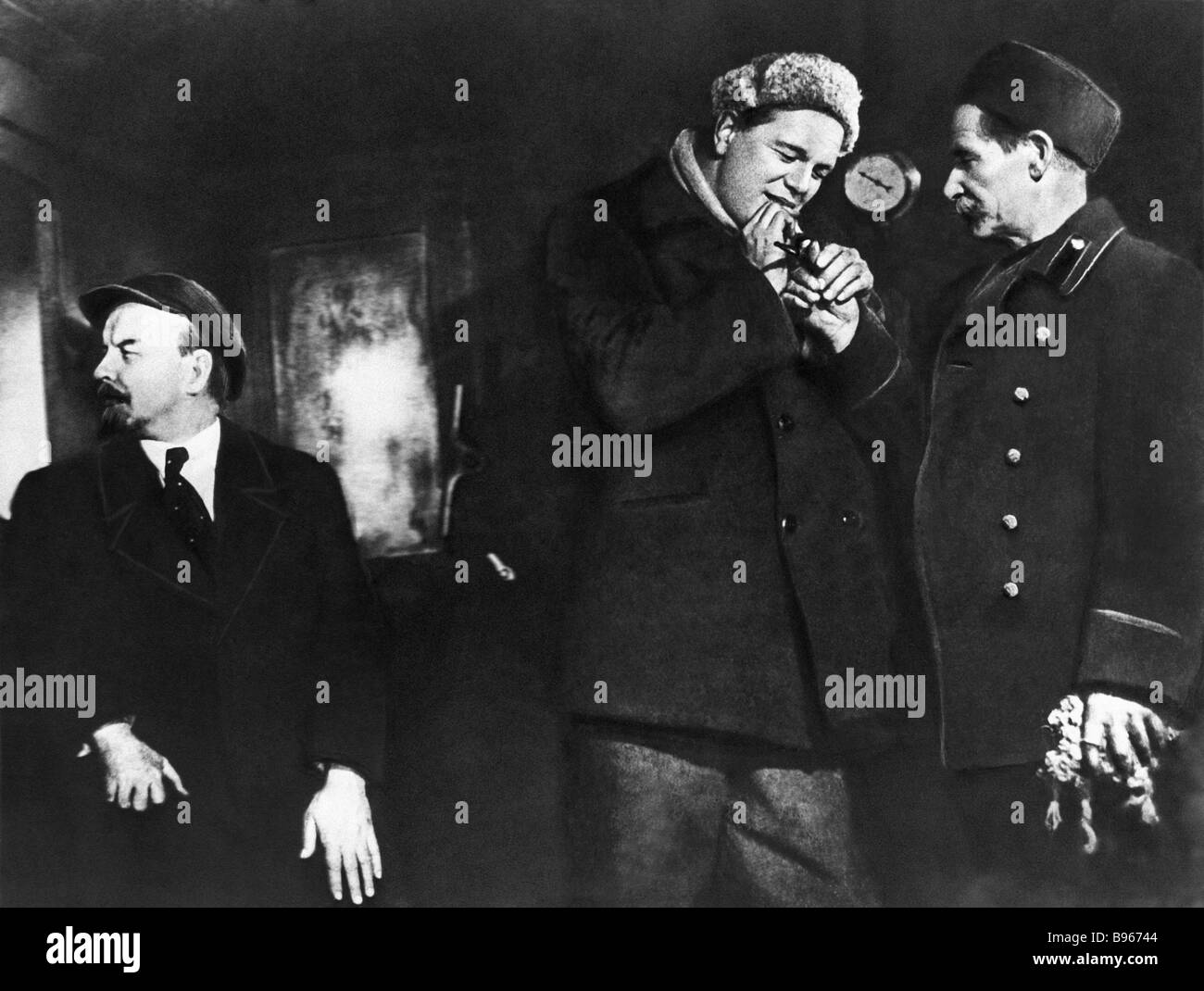 A still from the film "Lenin in 1918". 1939. Directed by Mikhail Romm ...