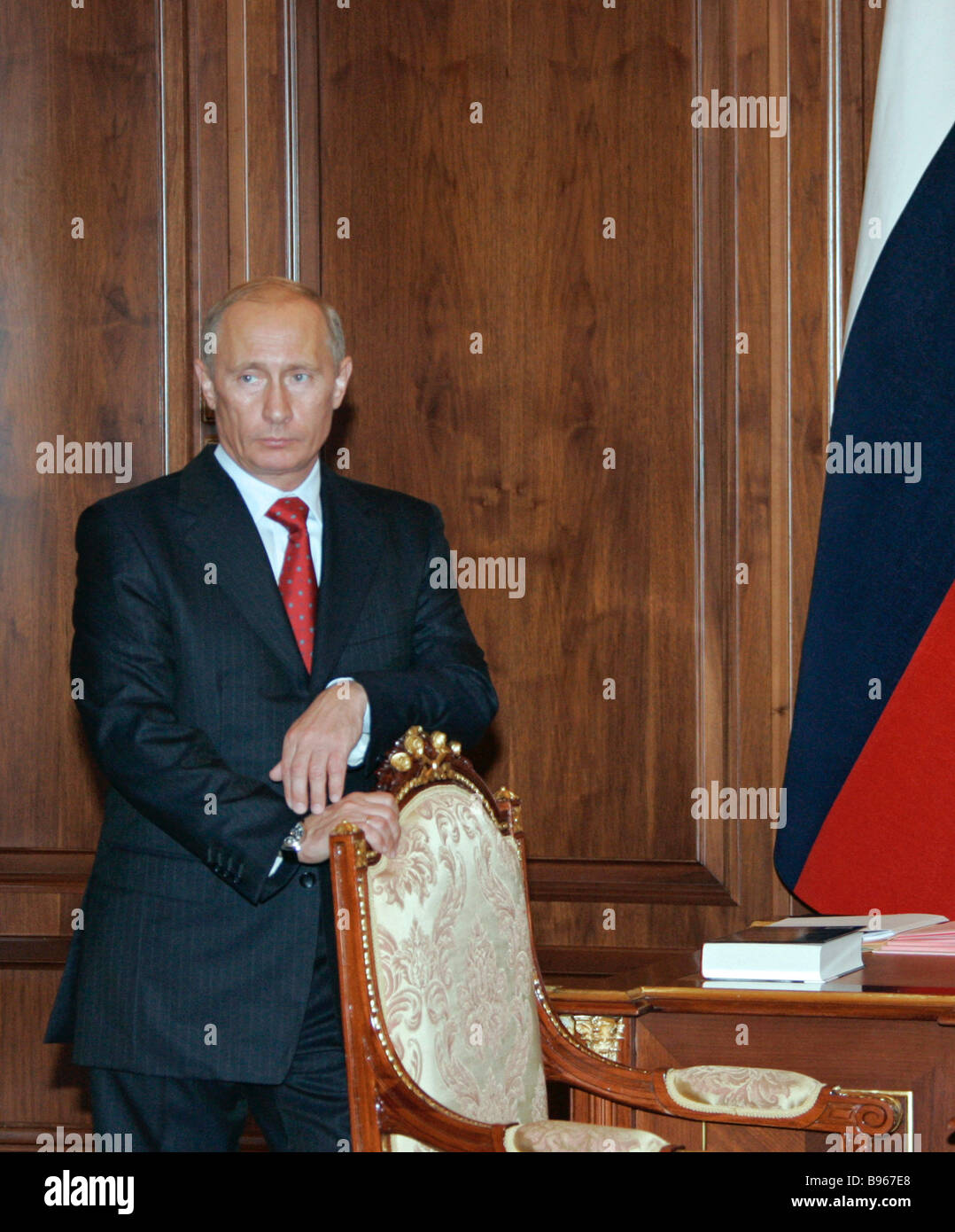 President Vladimir Putin in his Kremlin office Stock Photo - Alamy