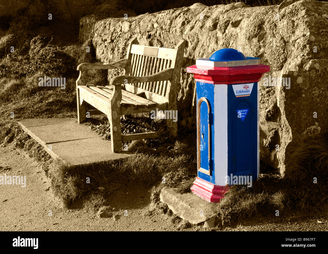 Lifeboat collection box hi-res stock photography and images - Alamy