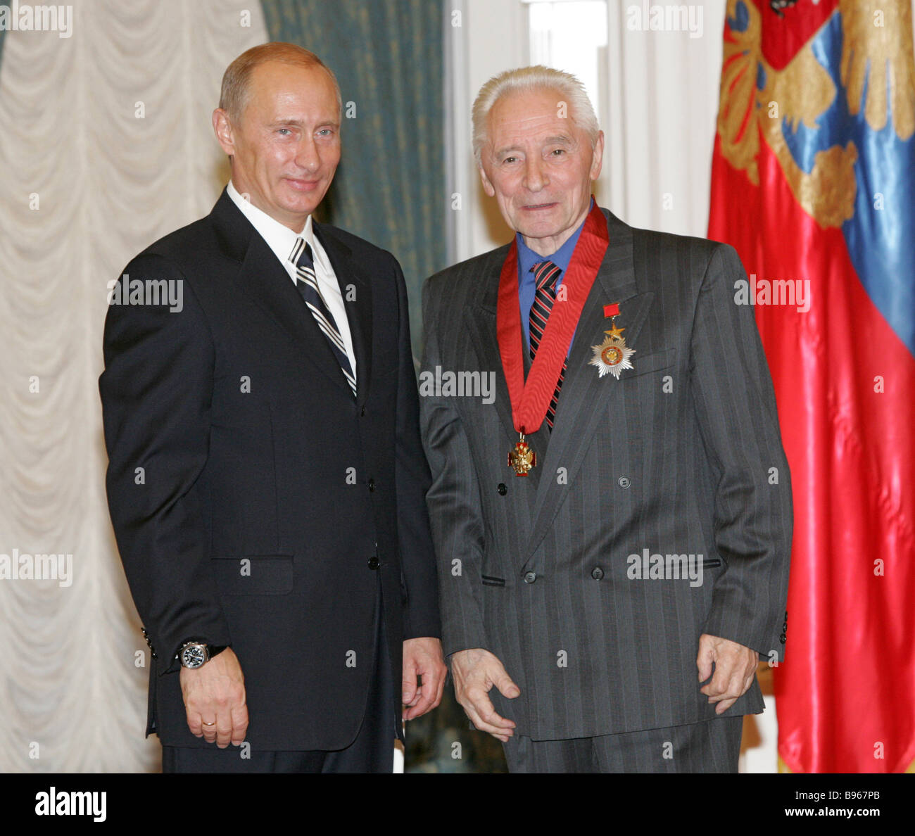 October 9 2007 President Vladimir Putin left presented the order For ...