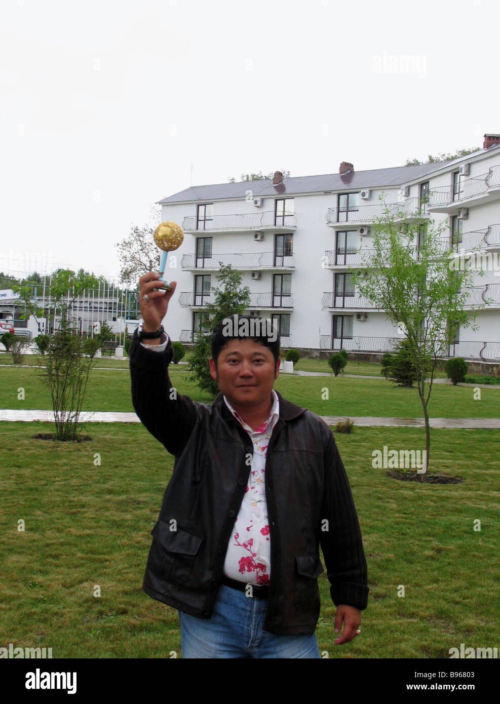 Film director Rustem Abdrashev who received the main feature film prize ...