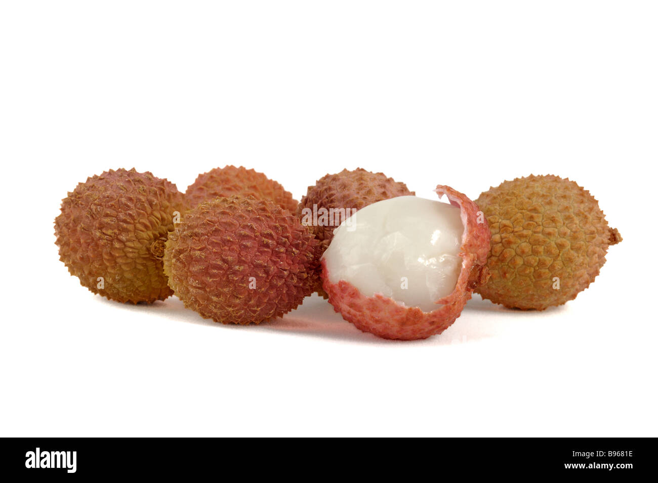 Group of ripe litchi fruits Stock Photo - Alamy