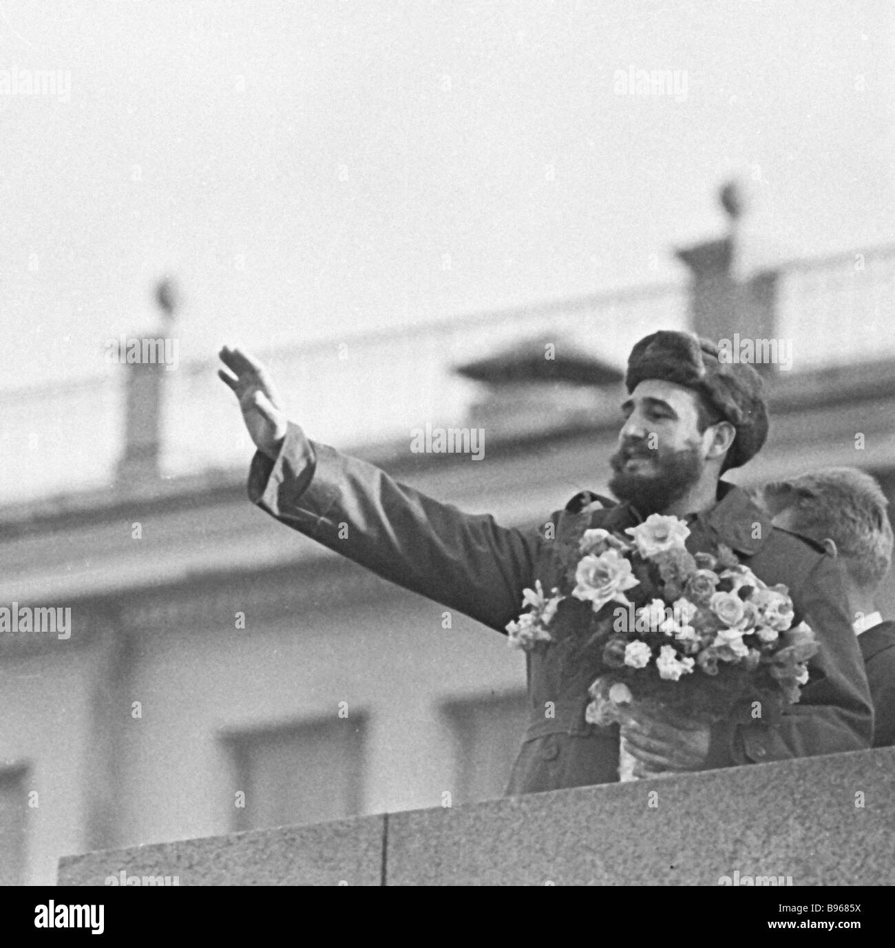 Revolutionary Cuba s prime minister Fidel Castro on the top of the ...