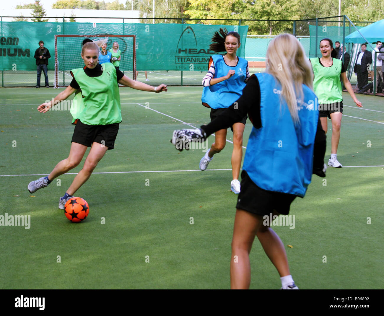 The First Models Moscow Football Championship Stock Photo - Alamy