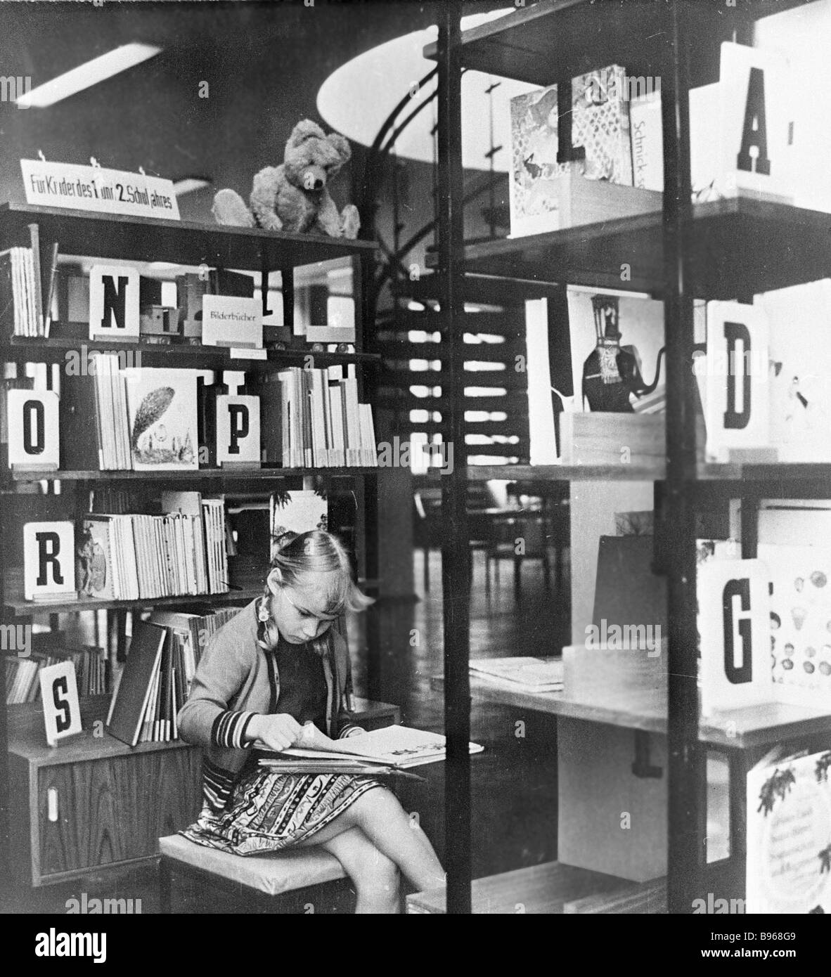 Children s library German Democratic Republic Stock Photo - Alamy