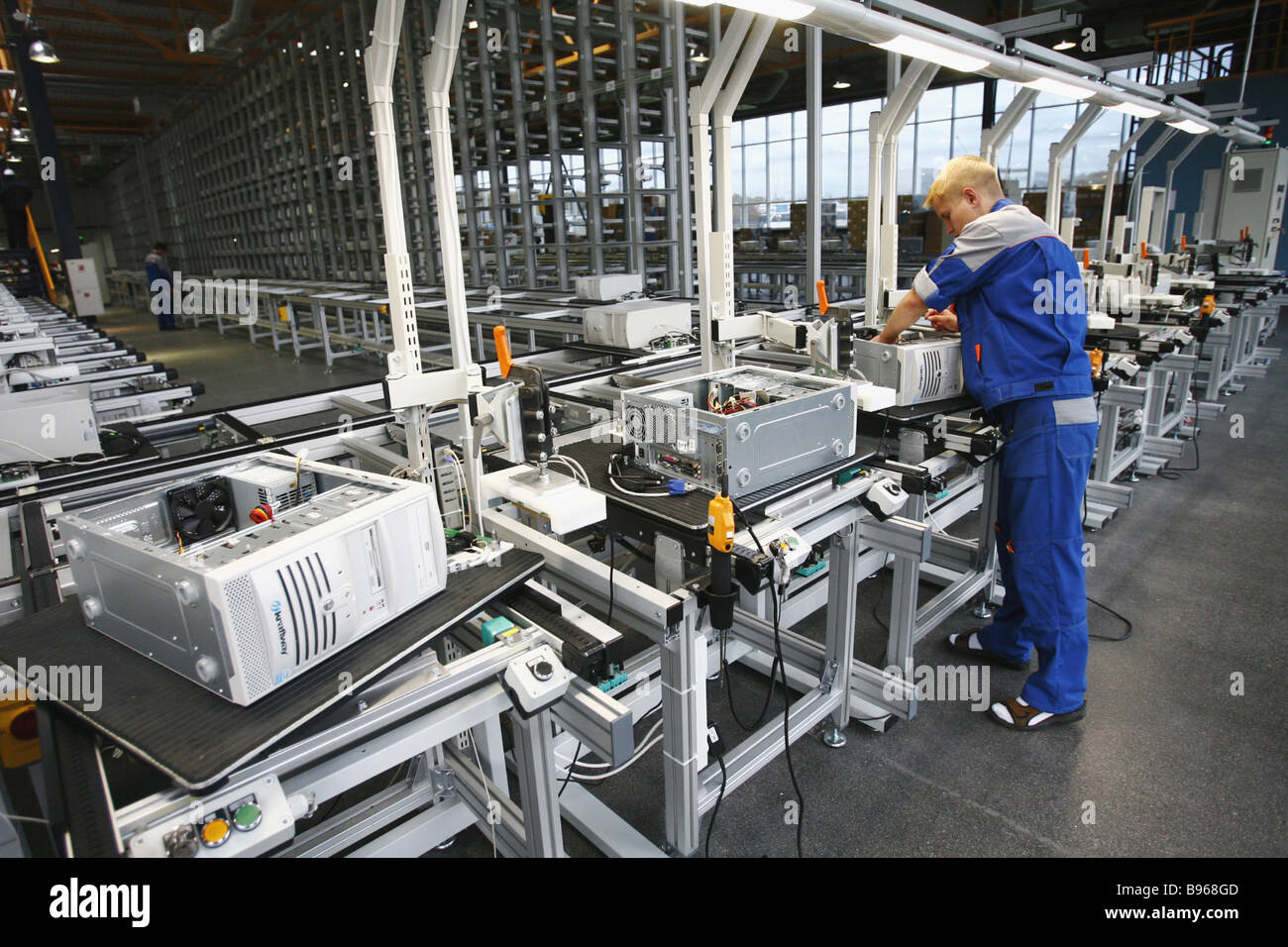 A computer production shop of Kraftway Stock Photo - Alamy