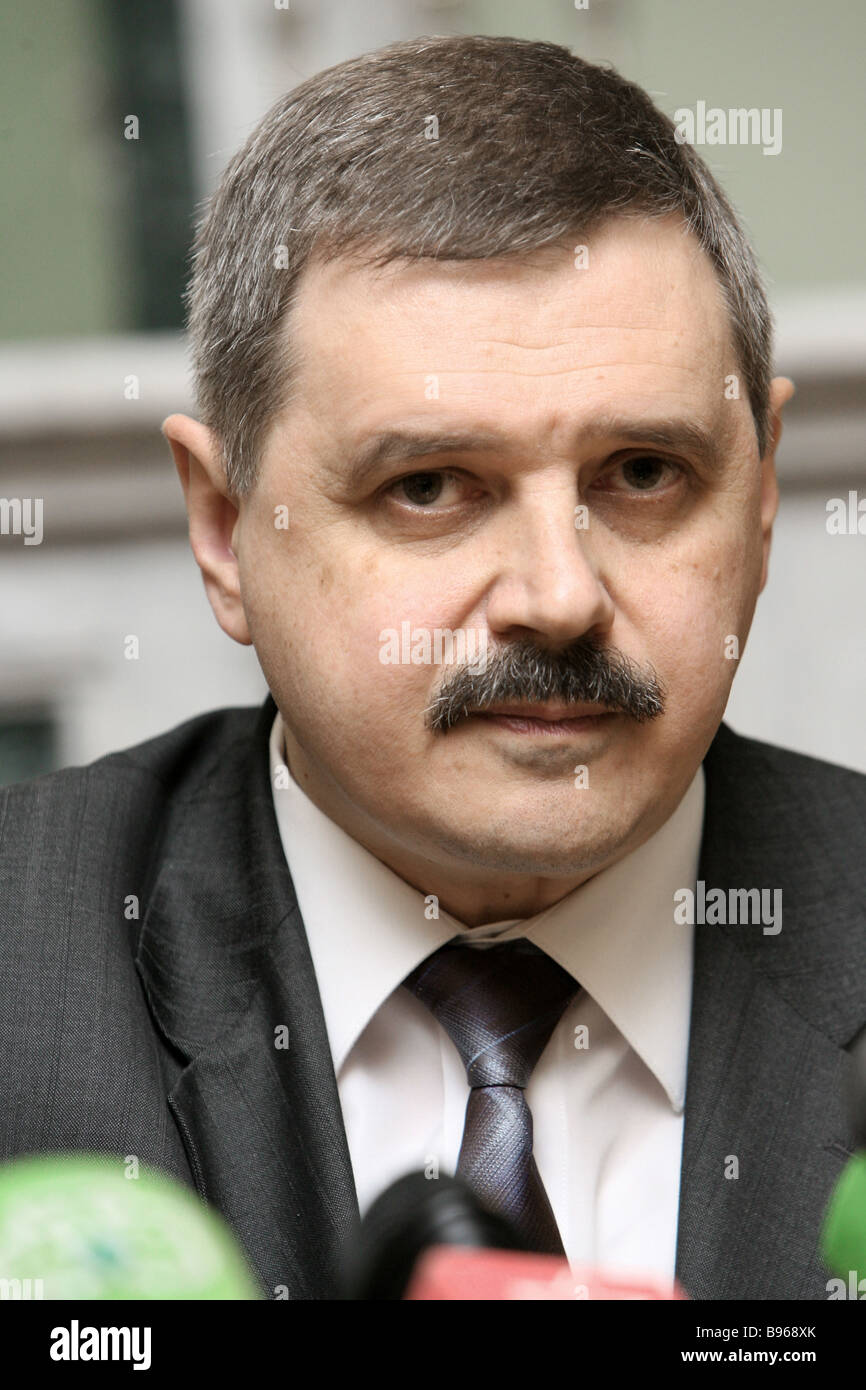 Colonel General Alexander Fyodorov the deputy director of the Federal ...