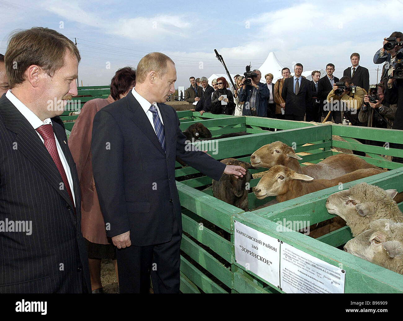 Russia s President Vladimir Putin visits a livestock farm at the ...
