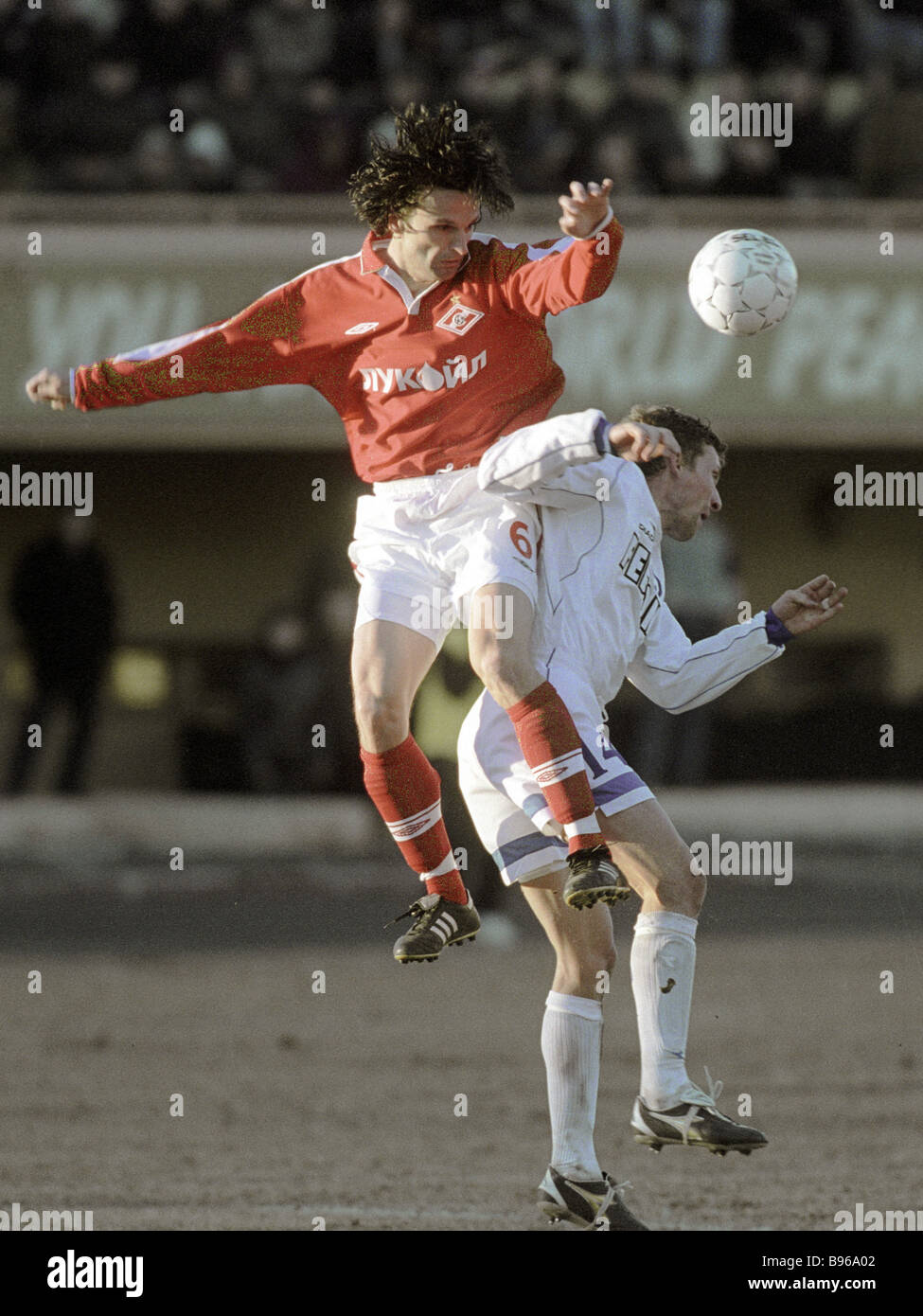 Martin Hasek Dinamo Moscow football team left and Goran Trobok Spartak ...