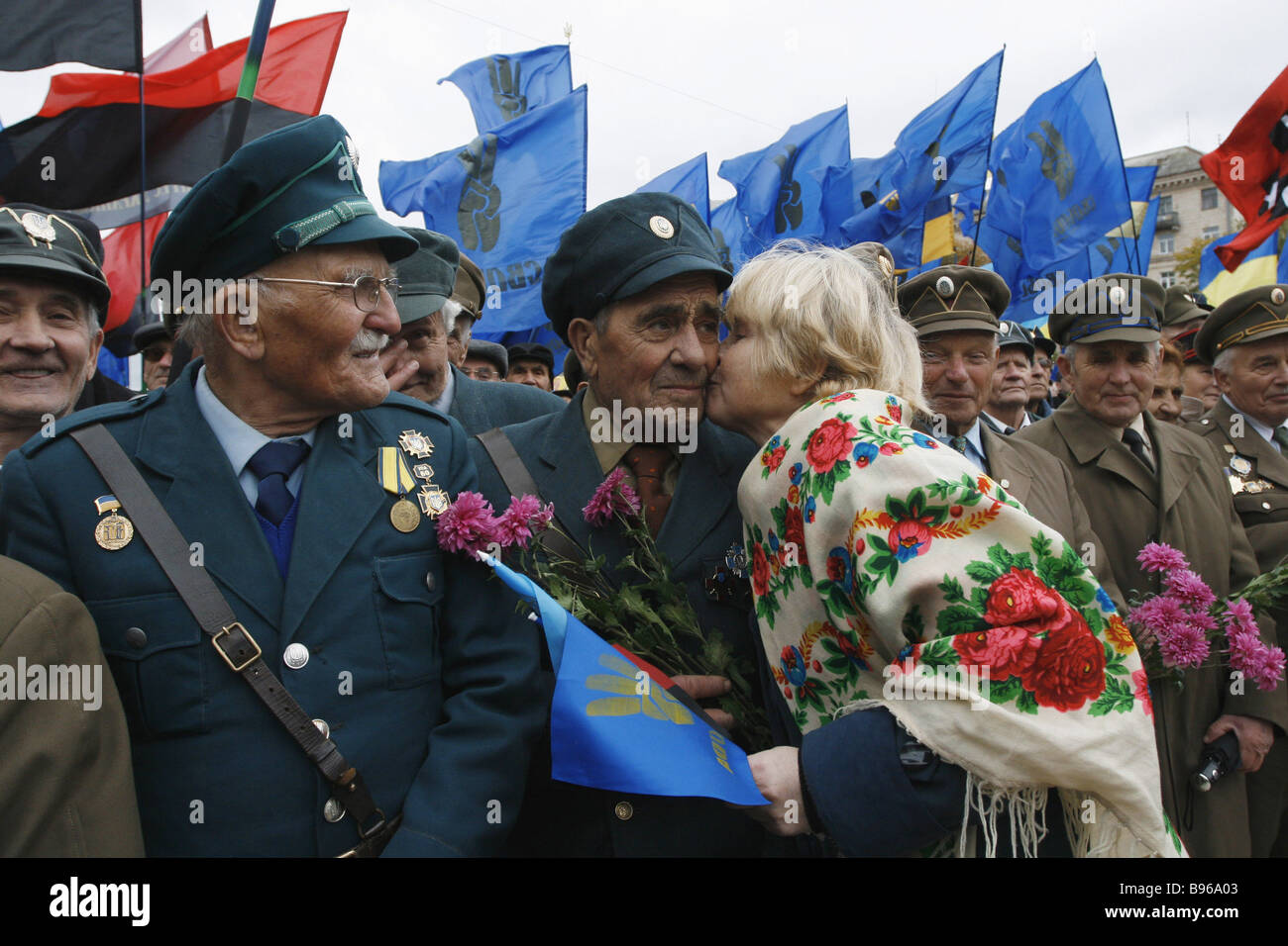 A foot march to recognize Ukrainian Rebel Army UPA soldiers as members ...