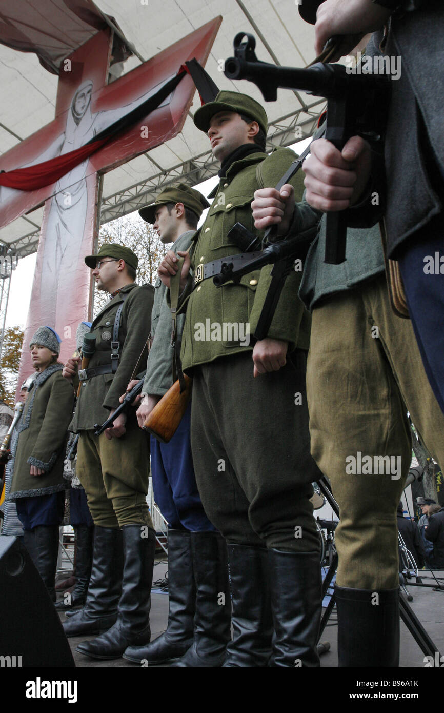 A foot march to recognize Ukrainian Rebel Army UPA soldiers as members ...