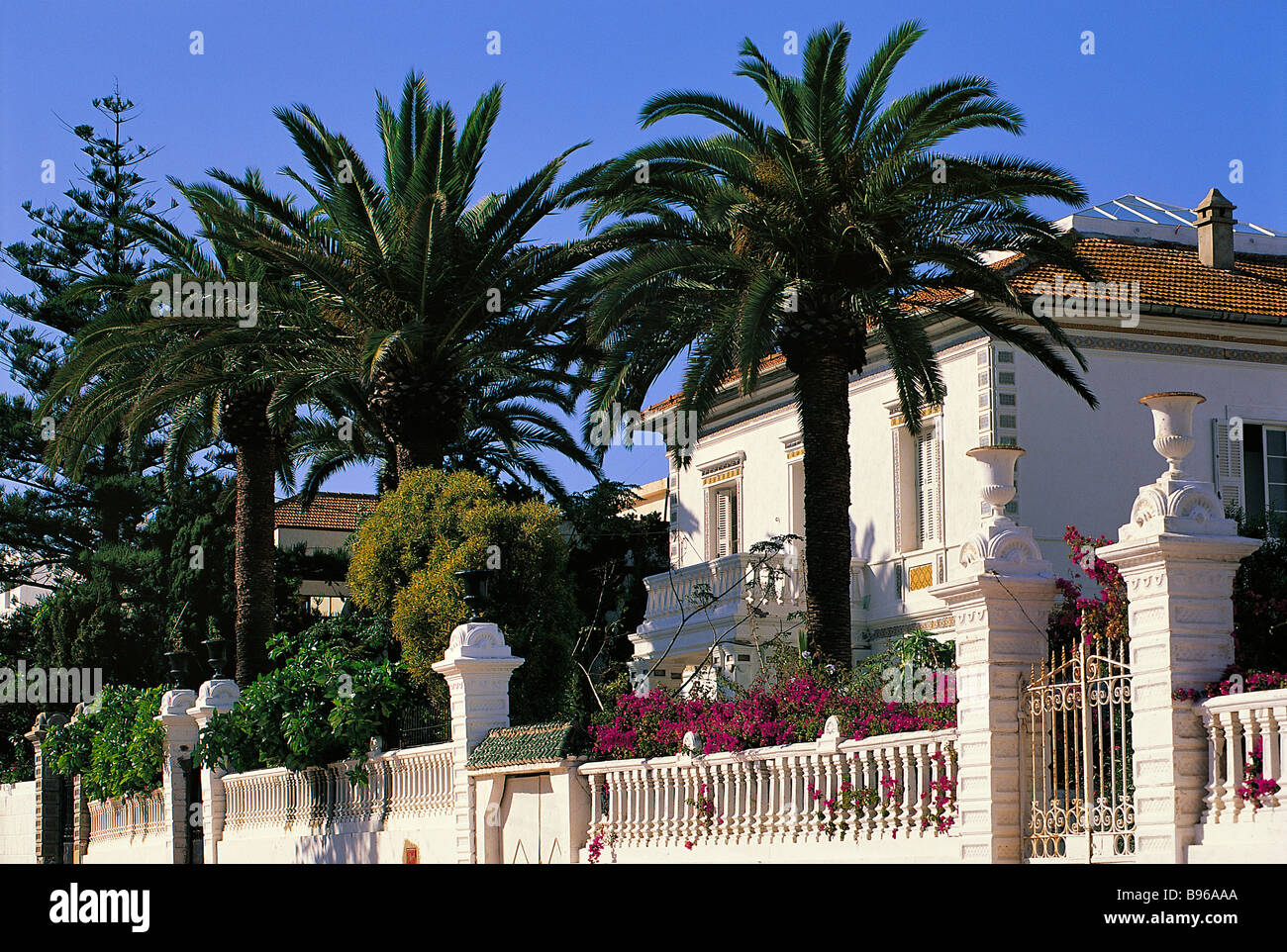 Morocco, Tangier, Colonial Villa Stock Photo - Alamy