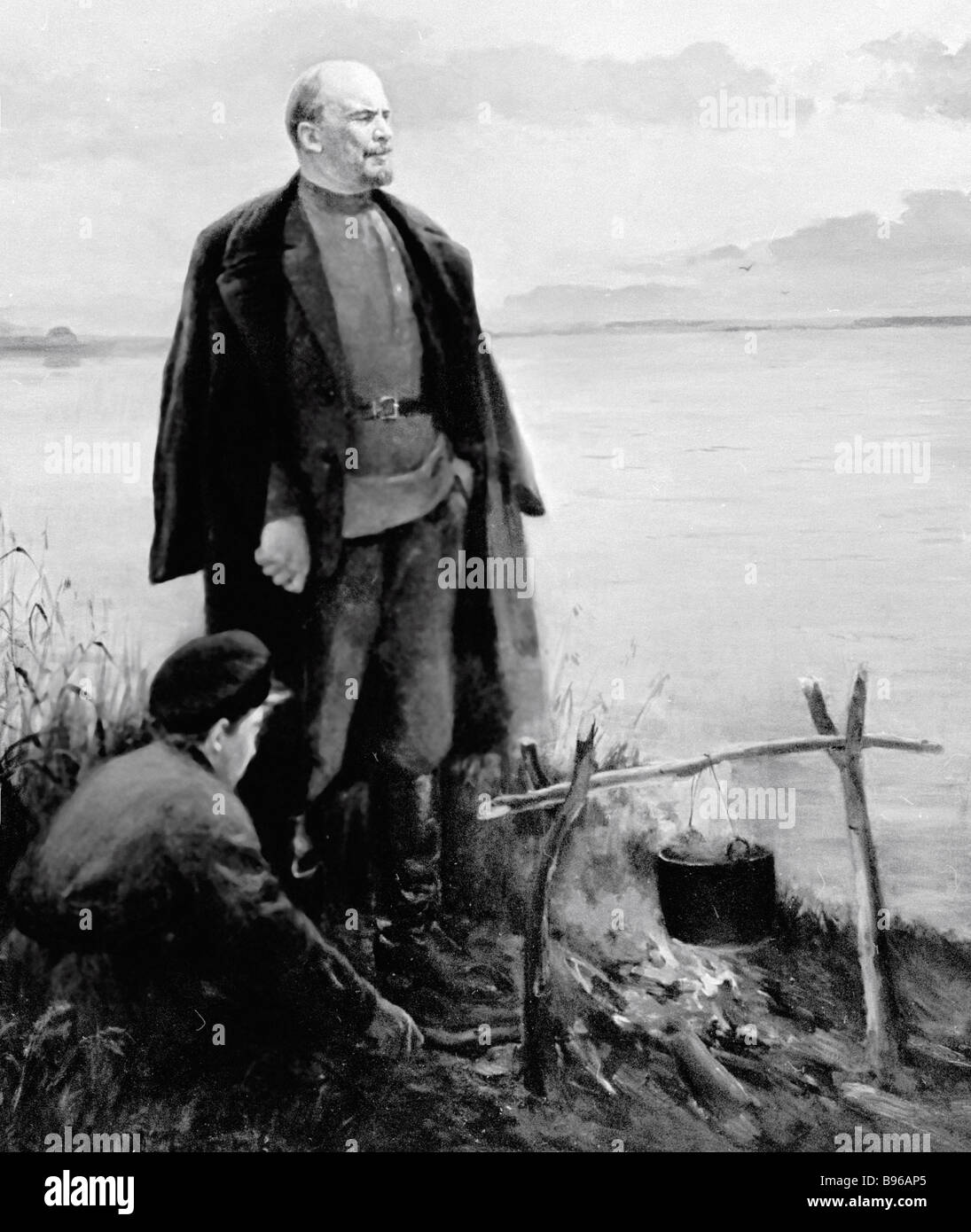 Dmitry Nalbandyan Lenin in Razliv Stock Photo - Alamy