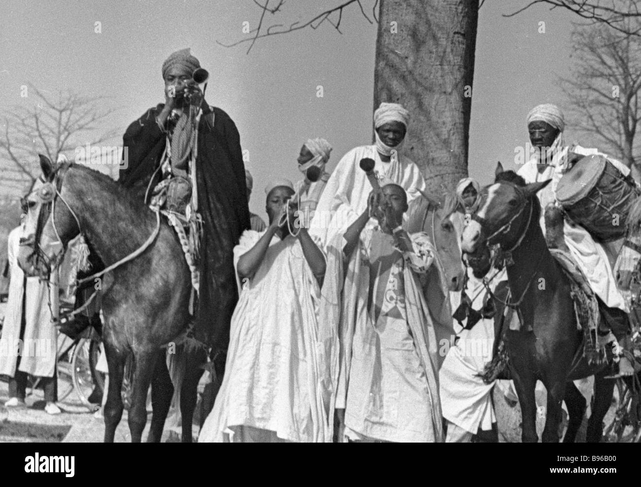 Cavalry of the Zaria emirate during the Durbar festivities organized to ...