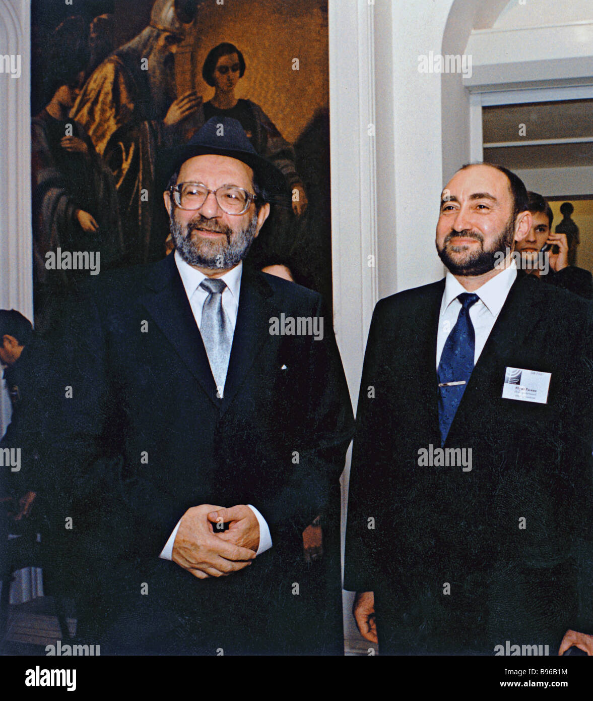 Russia s Chief Rabbi Adolf Shayevich left and Yury Raskin Acting Vice ...
