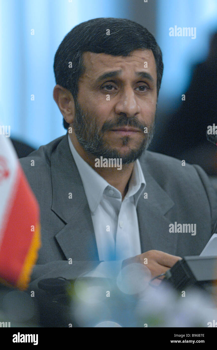 Iranian President Mahmoud Ahmadinejad during the second summit of ...