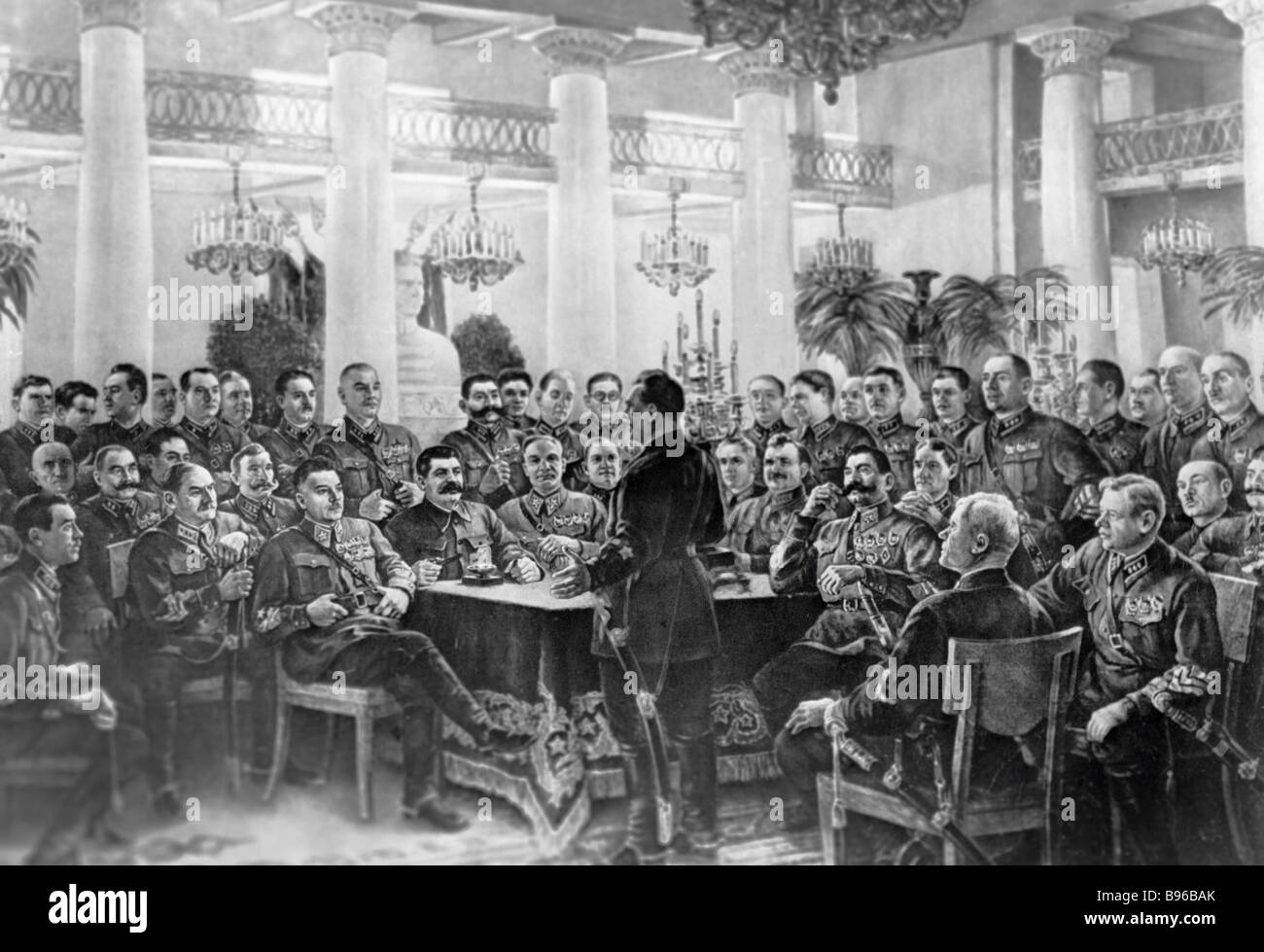 A reproduction of Alexander Gerasimov s Josef Vissarionovich Stalin ...