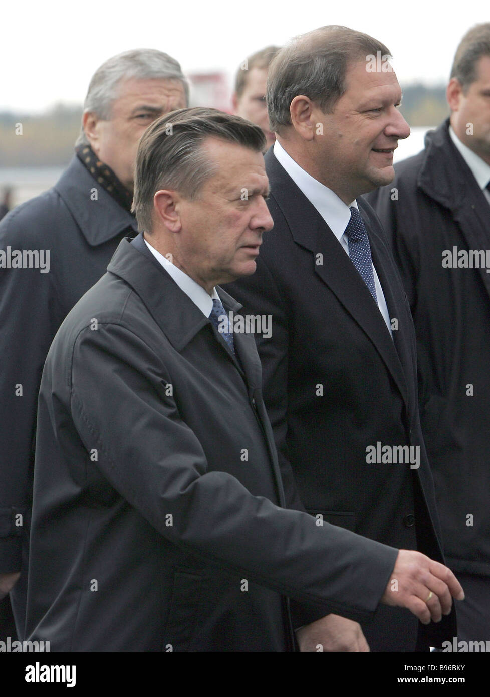 October 19 2007 Russian Prime Minister Viktor Zubkov who has arrived on ...