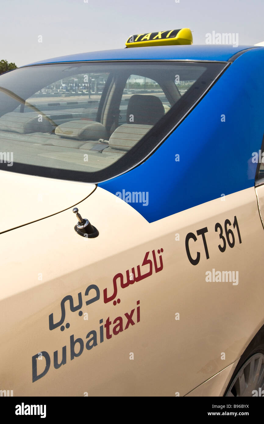 Taxi Dubai United Arab Emirates Stock Photo - Alamy