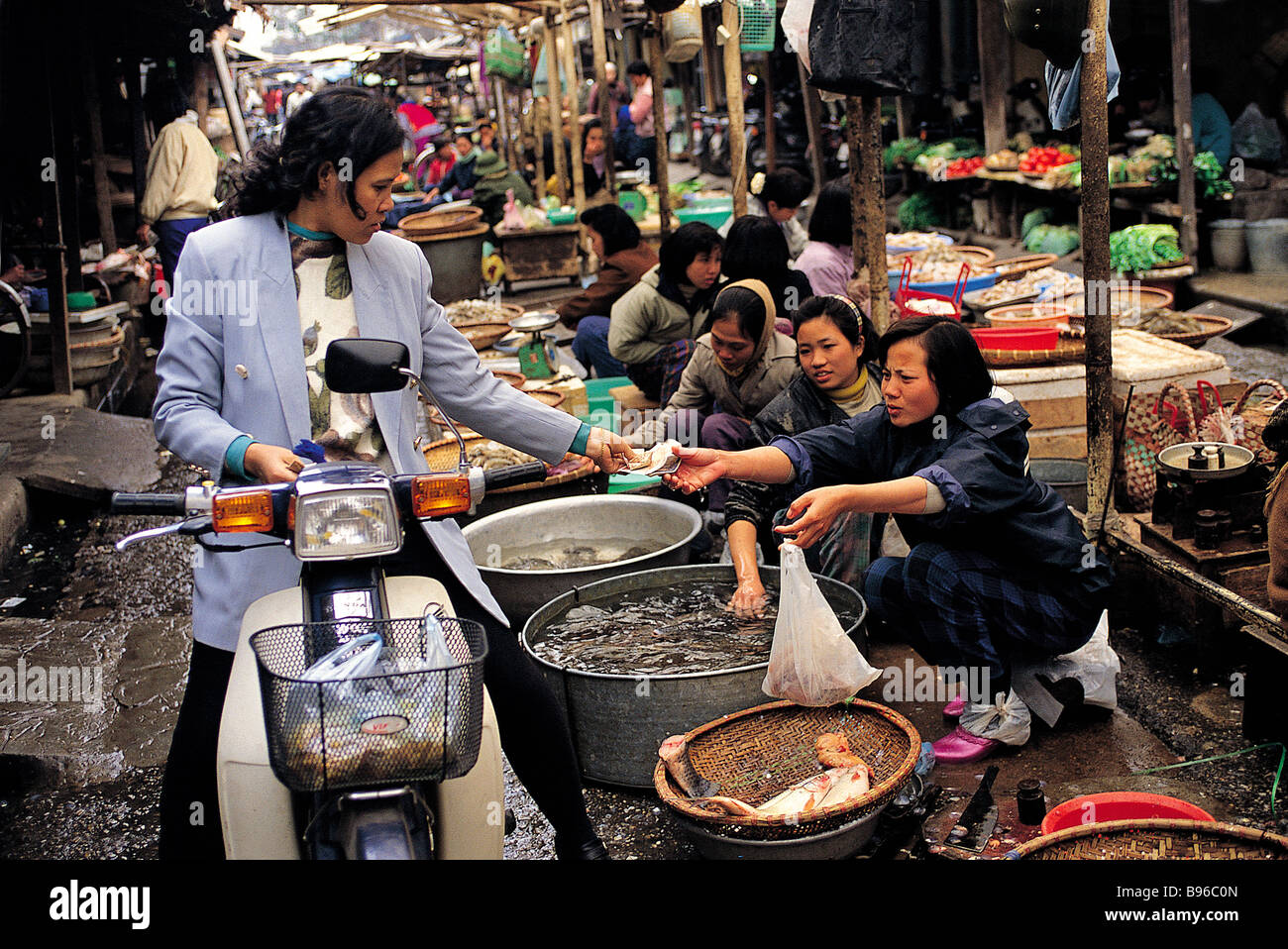 Vietnam, Hanoi, fish market Stock Photo - Alamy