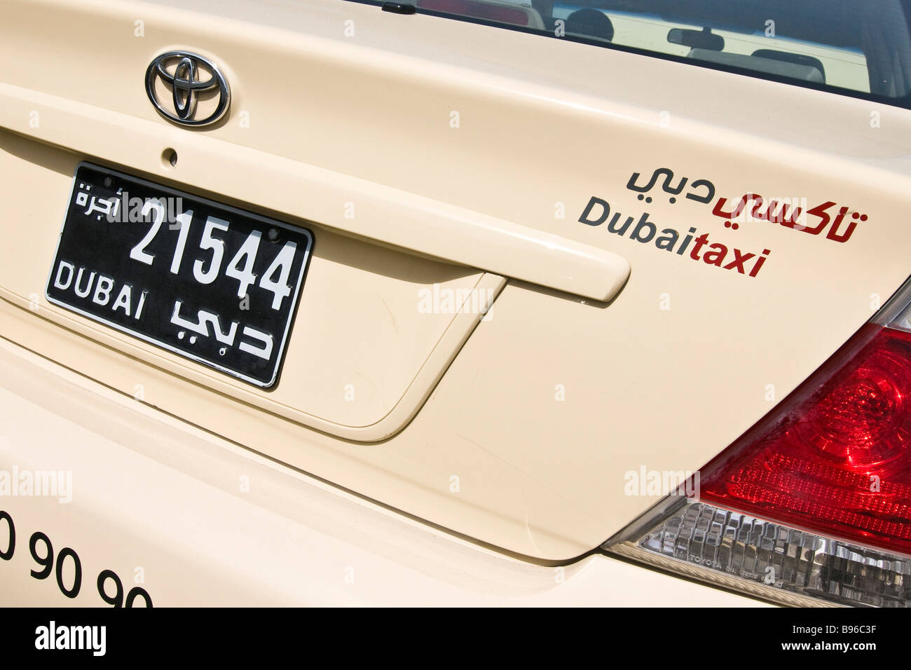 Taxi Dubai United Arab Emirates Stock Photo - Alamy