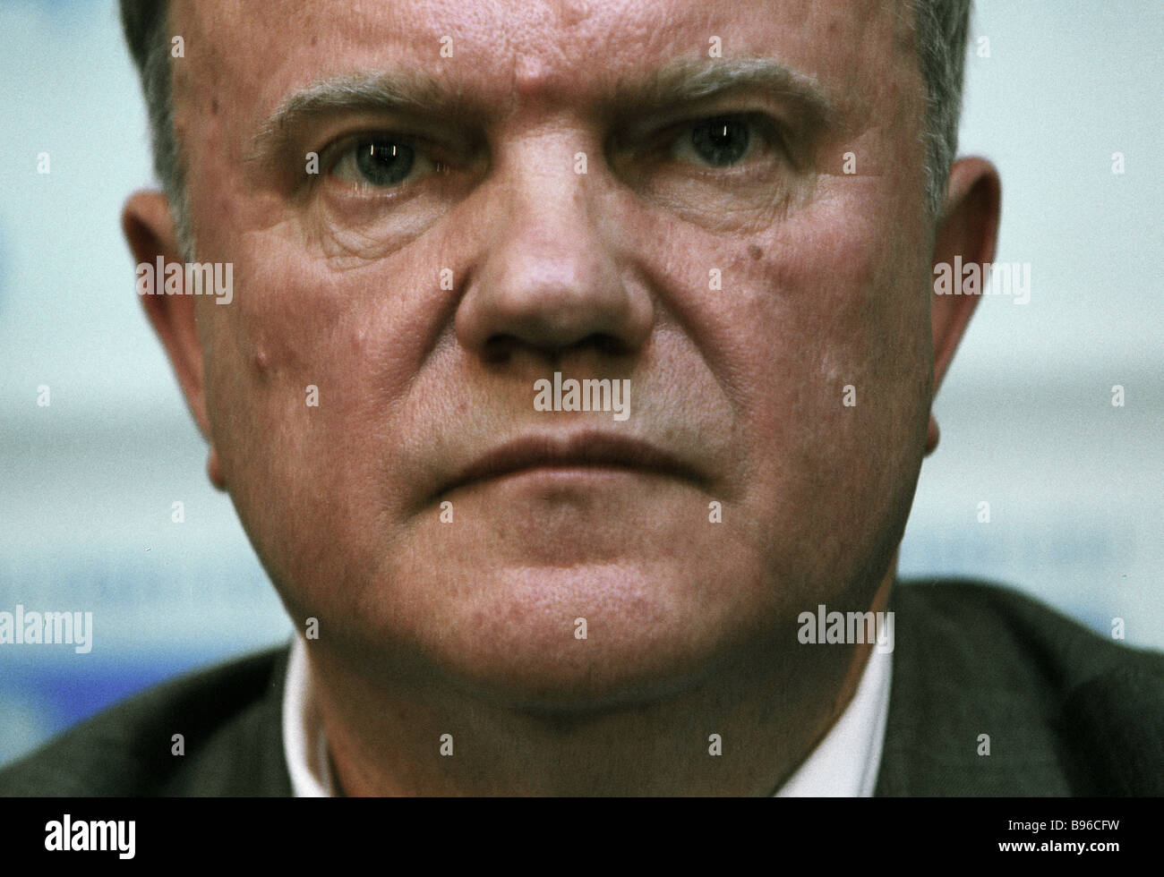 The Communist Party leader Gennady Zyuganov at a RIA Novosti news ...