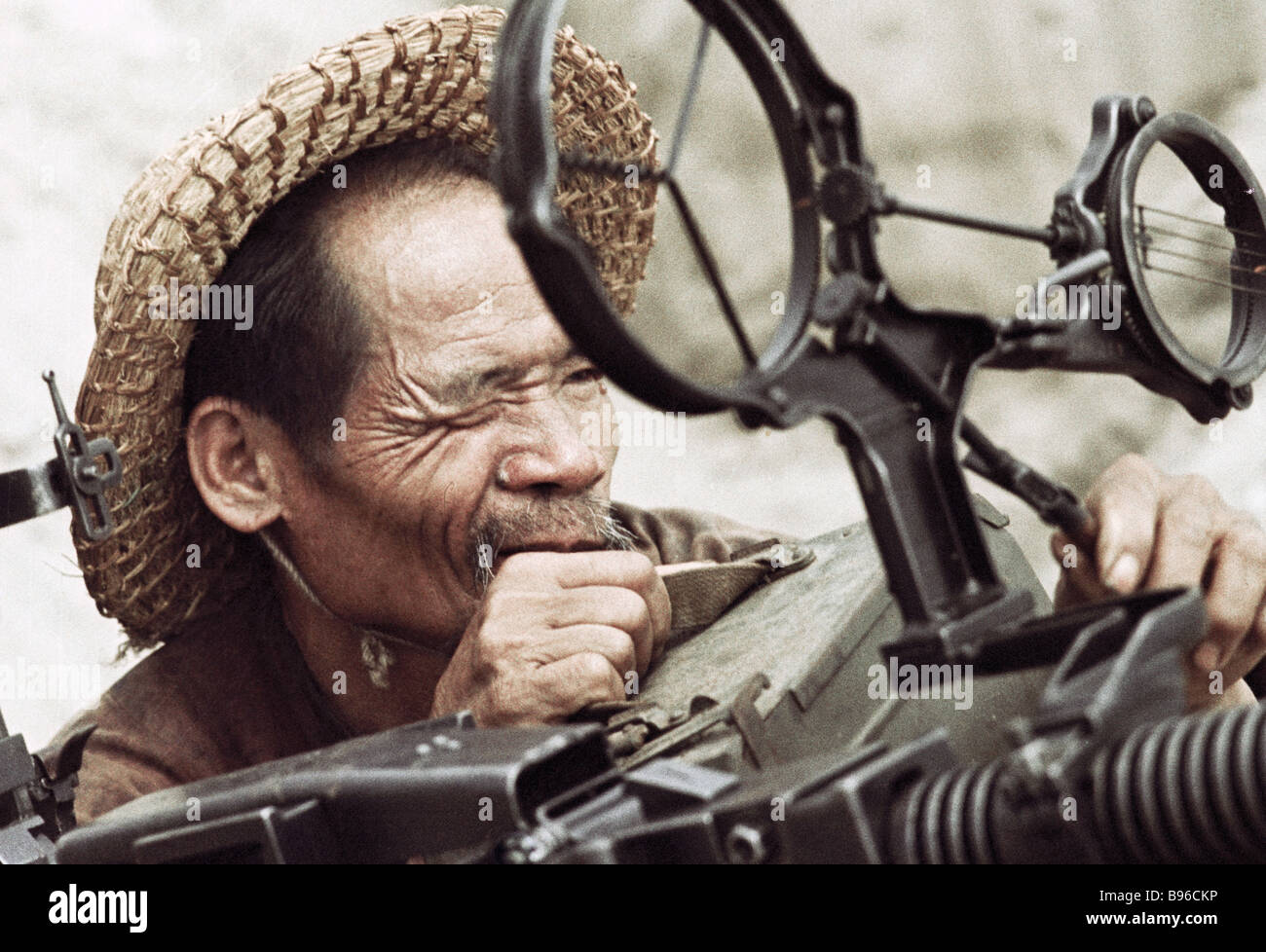 A 68 year old anti aircraft gunner from the fishing village of Nam Ngan ...