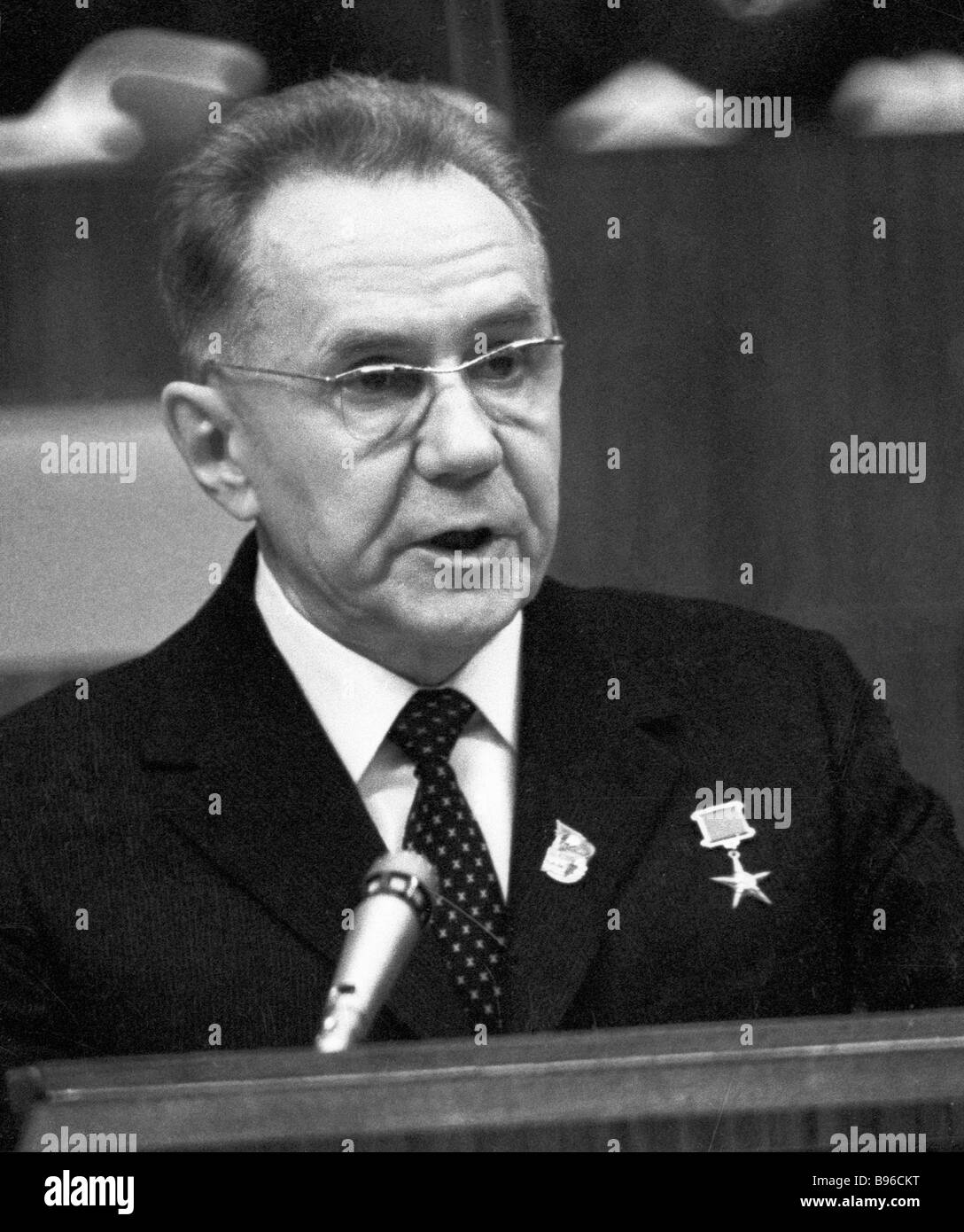 Alexei Kosygin USSR Prime Minister addresses the Soviet Communist Party ...