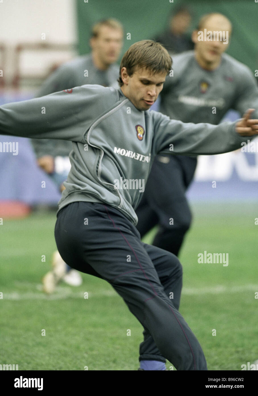 Fullback Alexei Bugayev Torpedo team of Russian select football team ...