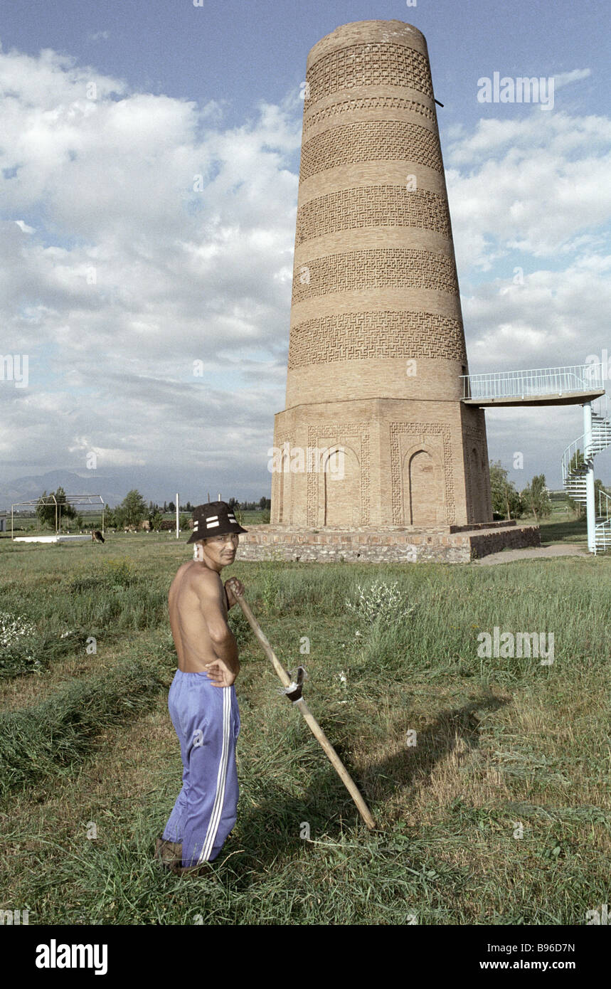 The Burana Tower in the Chu Valley is a historical memento and ...