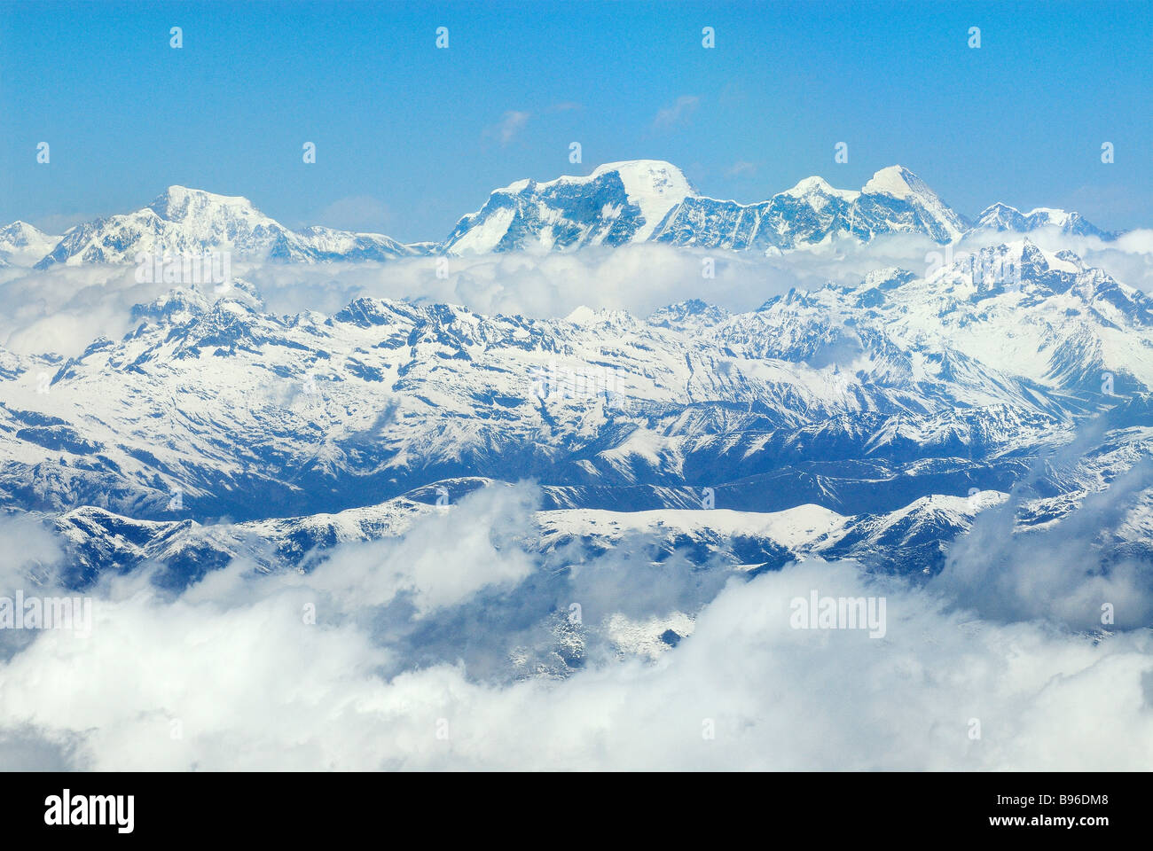 Nepal, Himalayan range (aerial view Stock Photo - Alamy