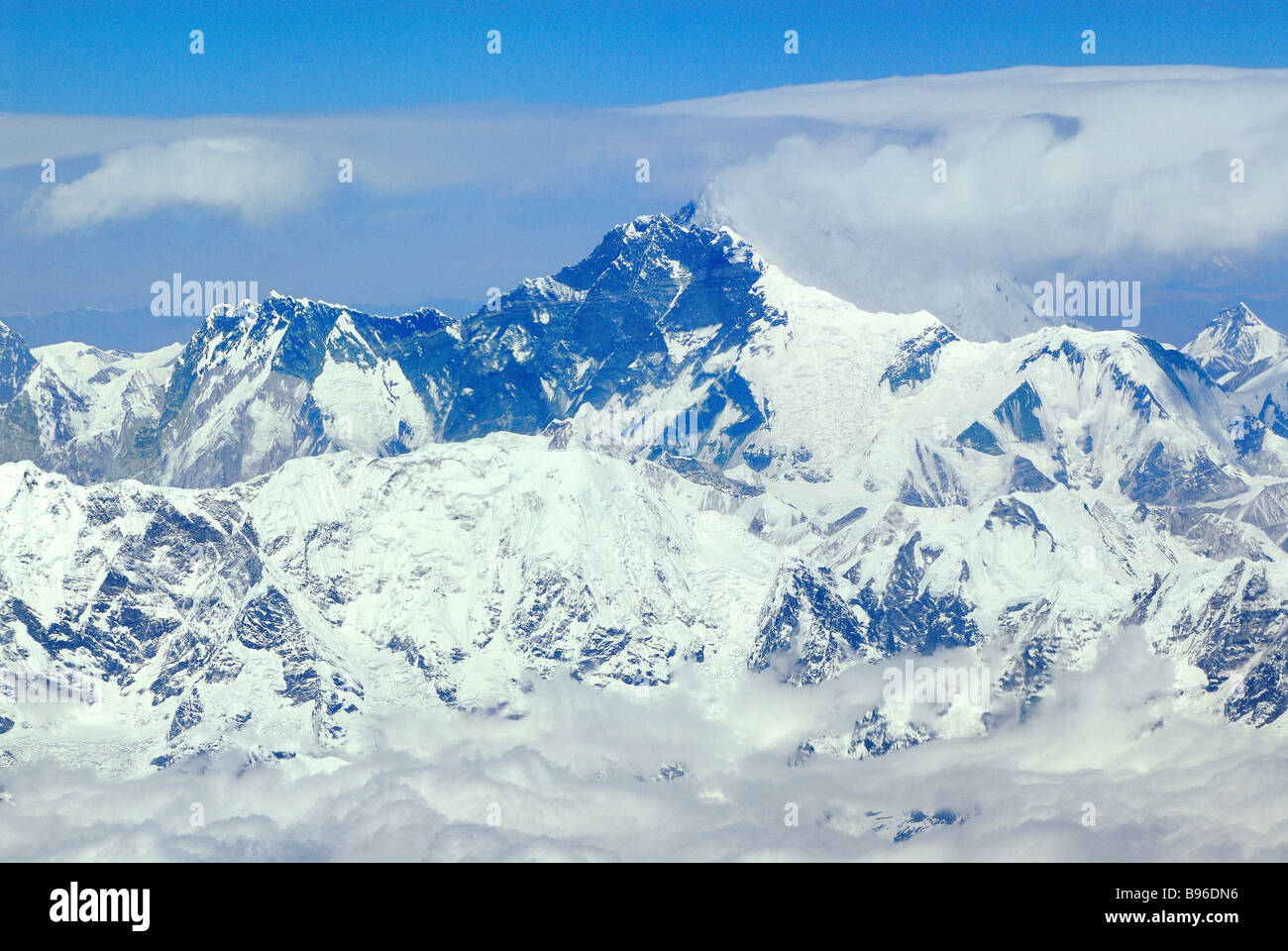 Nepal, Himalayan range (aerial view Stock Photo - Alamy